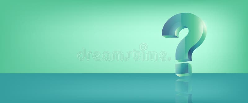 Question Mark in Front of Banner Background Stock Vector - Illustration ...