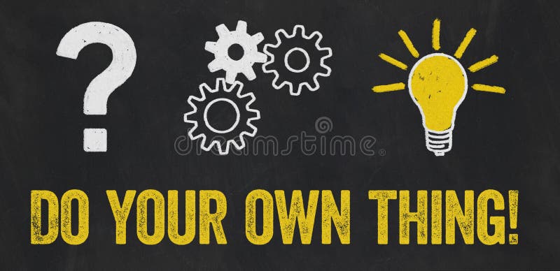 Own Thing Stock Illustrations – 80 Own Thing Stock Illustrations ...