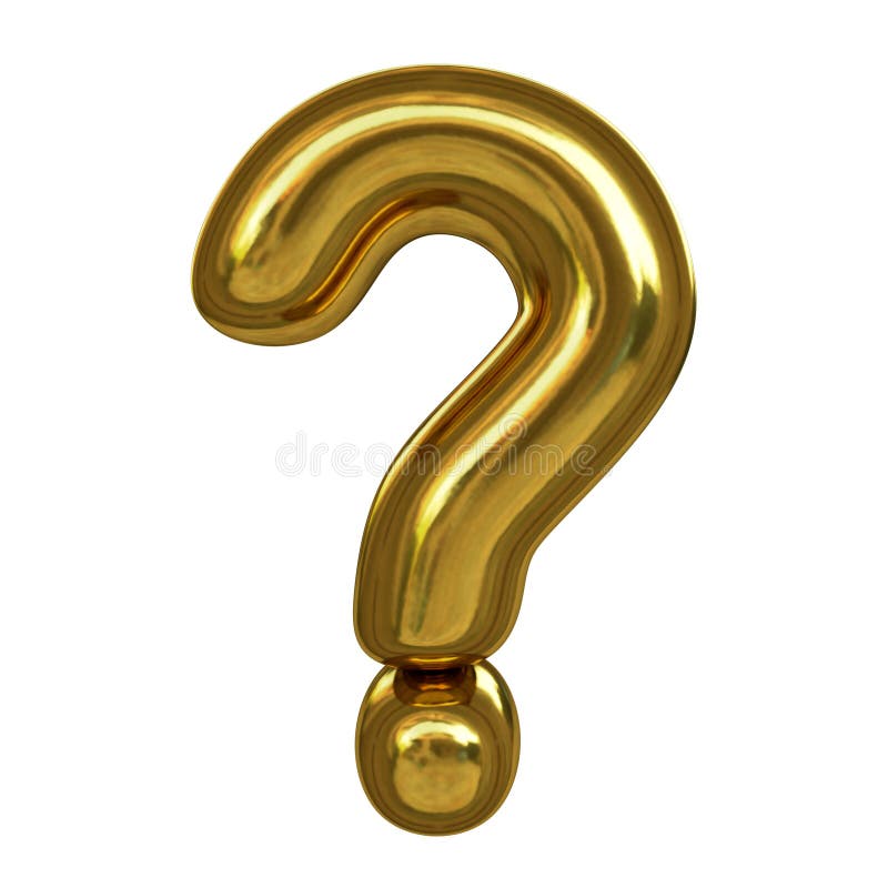 Question mark gold stock illustration. Illustration of background ...