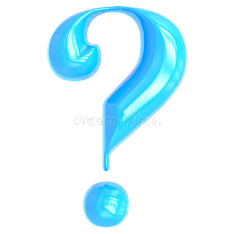 Question Mark Font Yellow 3d with White Background Stock Illustration ...