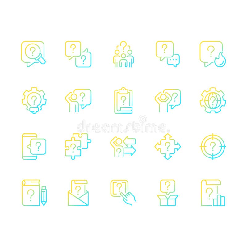 Question Mark Pixel Perfect Linear Ui Icon Stock Vector - Illustration ...