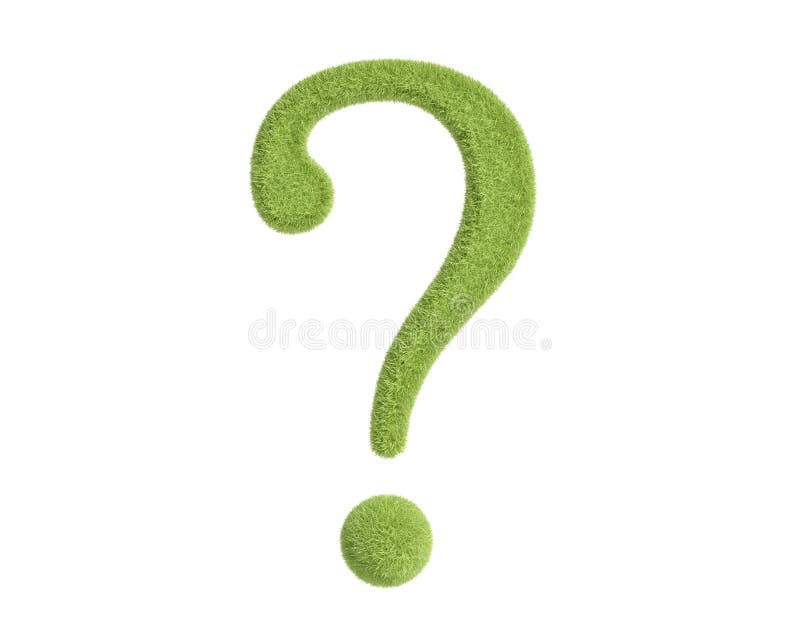 Question mark from grass stock illustration. Illustration of spring ...