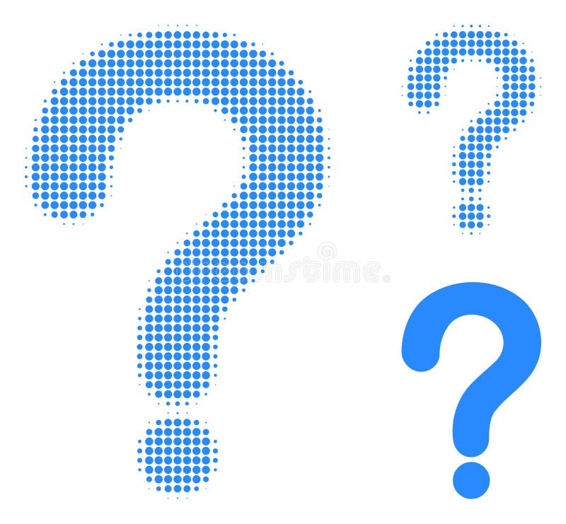 Question Mark Halftone Dot Icon Stock Vector - Illustration of choice ...
