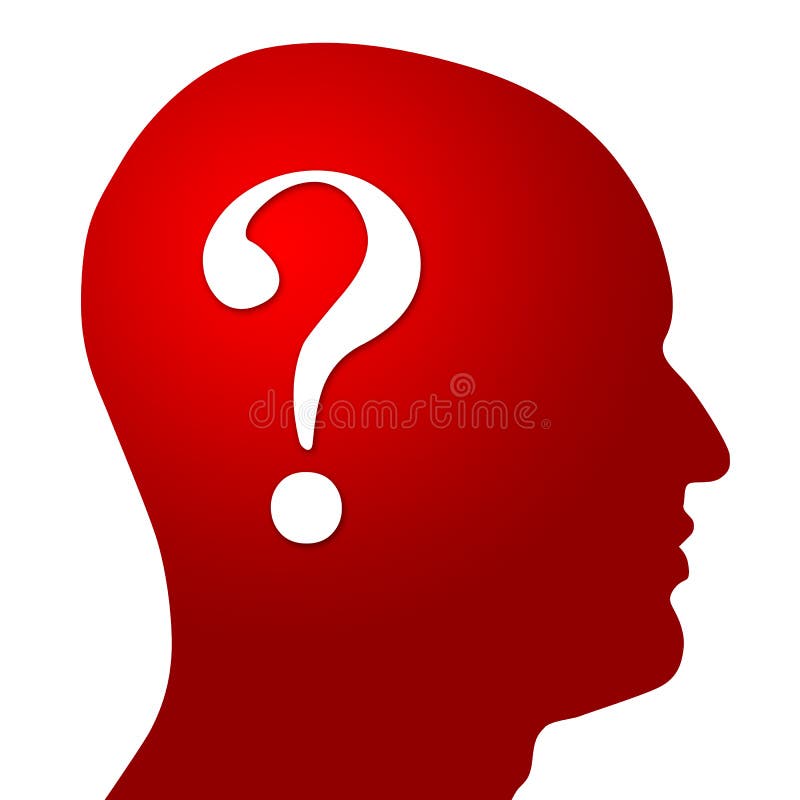 Question Mark in Head illustration stock. Illustration du trouvaille ...