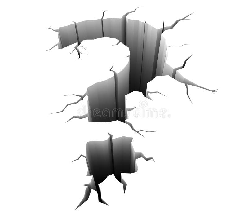 Question Mark Hole in the Ground Stock Illustration - Illustration of ...