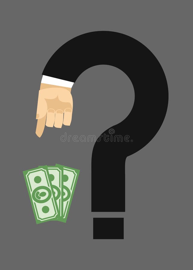 Question Mark and the House. Business Illustration Stock Vector ...