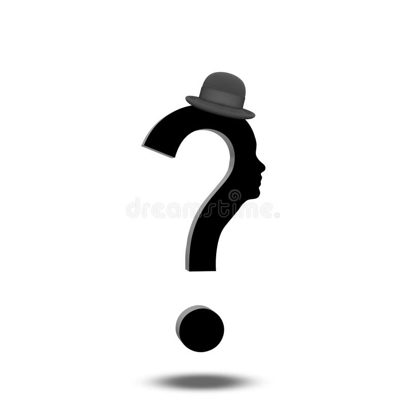 Question Mark Human stock illustration. Illustration of face - 30954091