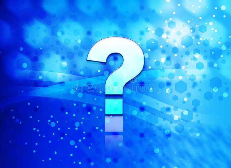 Question Mark Icon Abstract Light Cyan Blue Hexagon Pattern Background ...