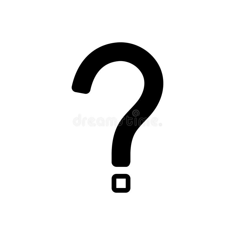 Black Solid Icon for Question Mark, Help and Sign Stock Vector ...