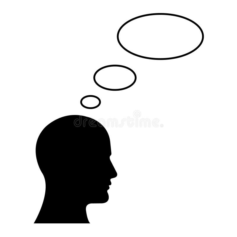 Question Mark, Icon Business with Male Face Stock Vector - Illustration ...