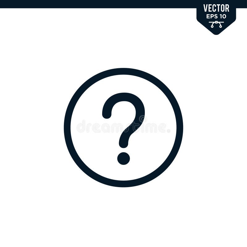 Question Mark Icon Design Collection Stock Vector - Illustration of ...