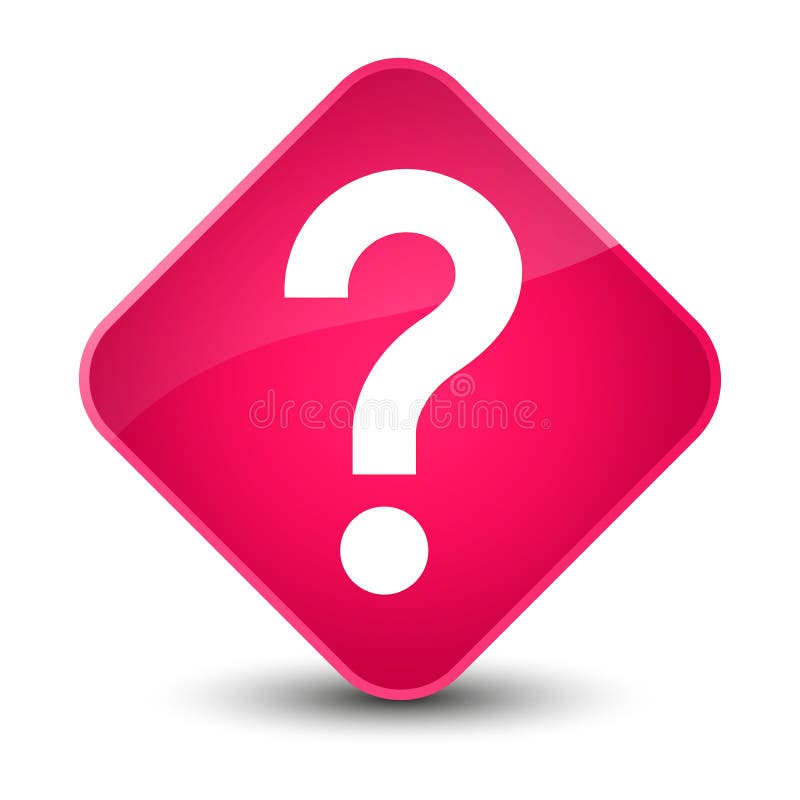 Question Mark Icon Elegant Pink Diamond Button Stock Illustration ...