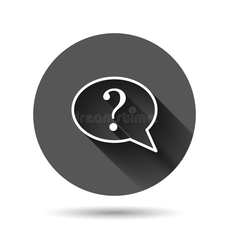 Question Mark Icon in Comic Style. Discussion Speech Bubble Vector ...