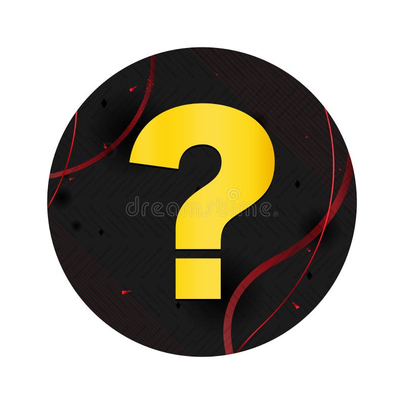 Question Mark Icon Elegant Black Round Button Stock Vector ...