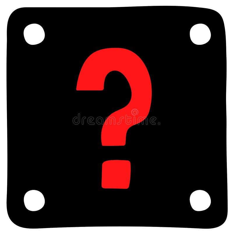 Red question mark ico stock illustration. Illustration of concept ...
