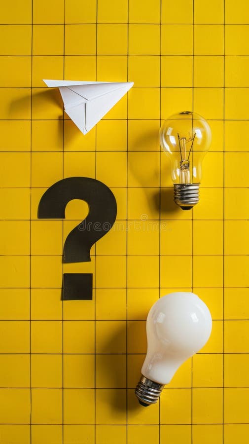 Question Mark Icon Isolated on the Yellow Grid Stock Photo - Image of ...