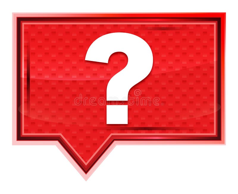 Question Mark Icon Misty Rose Pink Banner Button Stock Illustration ...