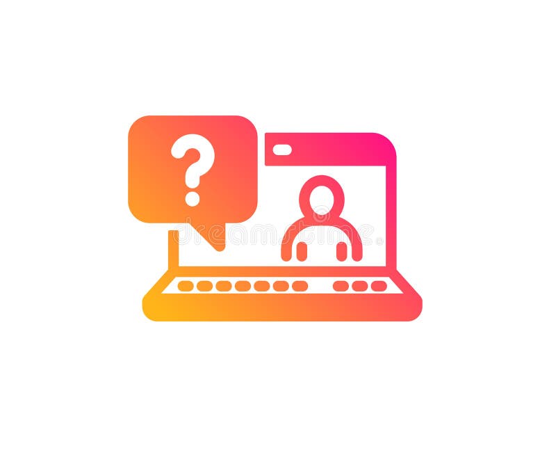 Question Mark Icon. Online Faq Support Sign. Vector Stock Vector ...