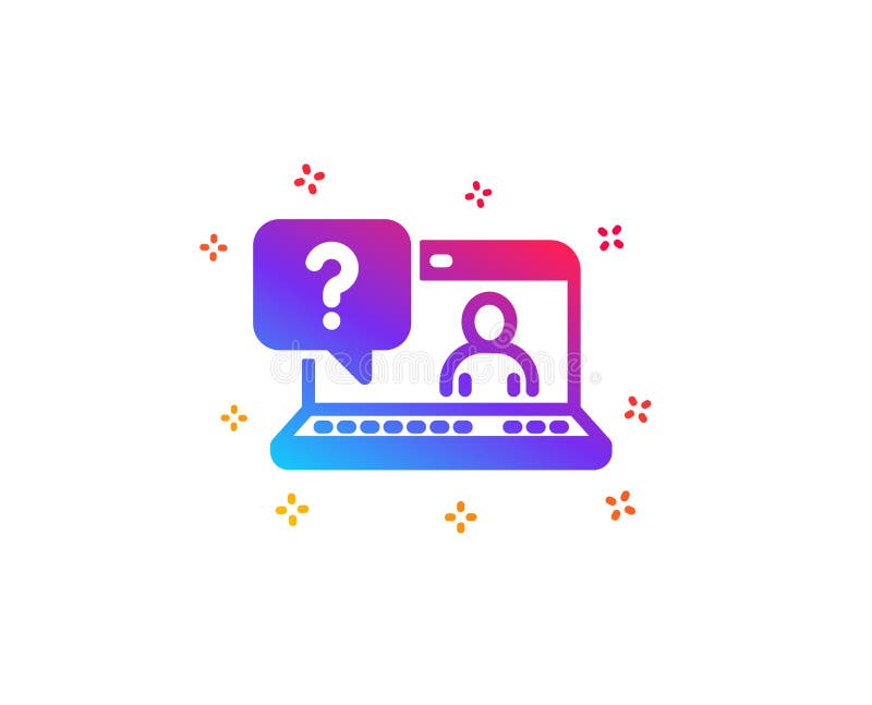 Question Mark Icon. Online Faq Support Sign. Vector Stock Vector ...