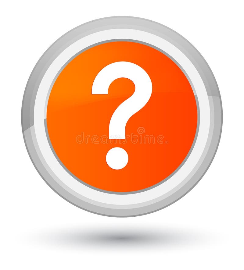 Question Mark Icon Orange Round Stock Illustrations – 490 Question Mark ...