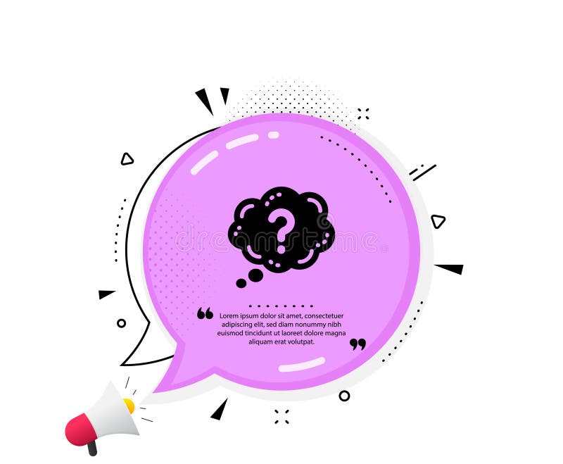 Question Mark Icon. Quiz Chat Bubble Sign. Vector Stock Vector ...