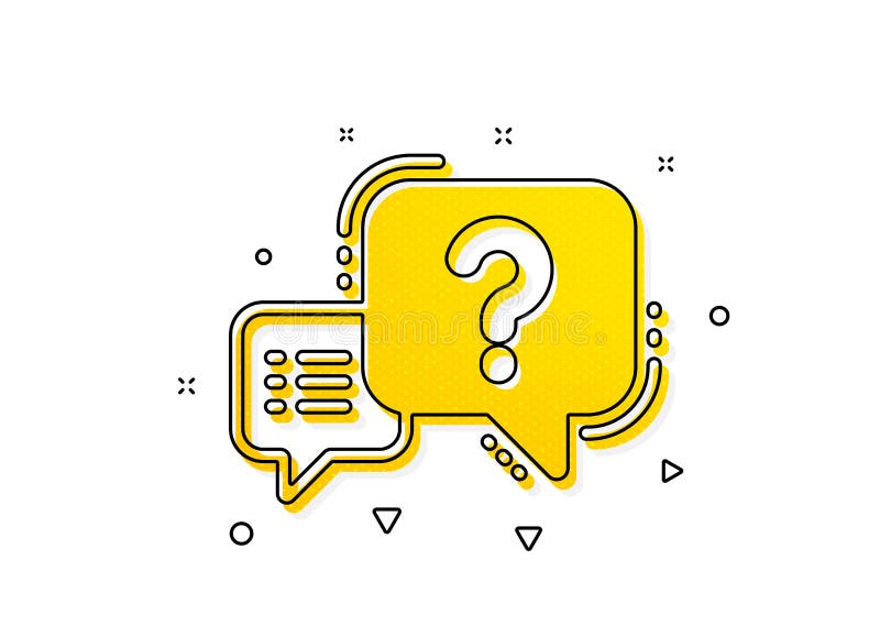 Question Mark Icon. Quiz Chat Bubble Sign. Vector Stock Vector ...