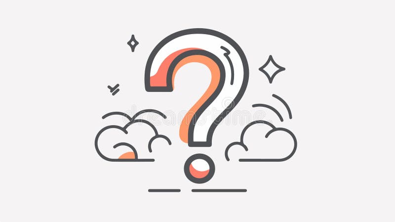 Professional Question Mark Icon for Assessment with Visual Impact Stock ...