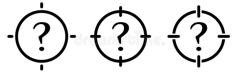 Target Question Mark Icon Stock Illustrations – 891 Target Question ...