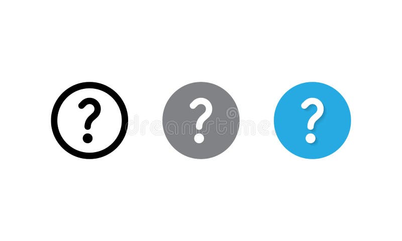 Question Mark Icon Vector. Help and Feedback Sign Symbol Stock Vector ...