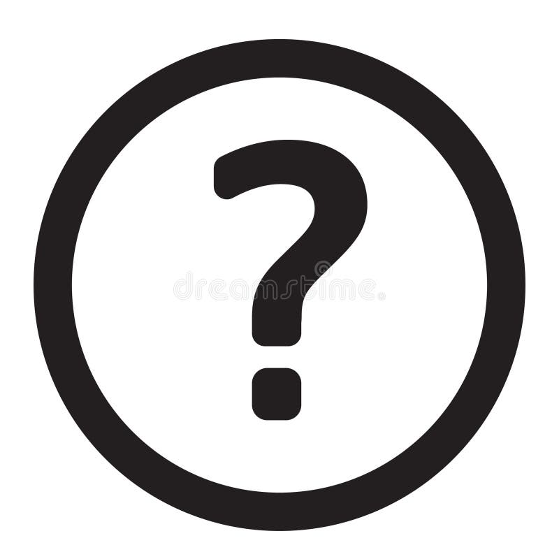Black Unknown Search Icon Isolated on Transparent Background ...