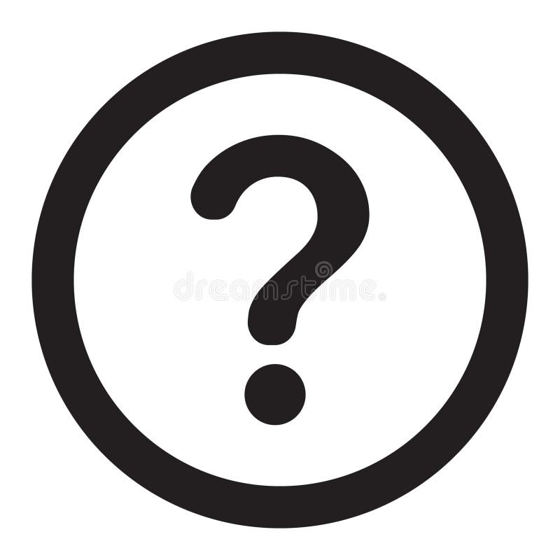 Question mark icon stock illustration. Illustration of design - 125080123