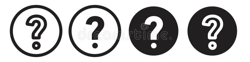 Question Mark Icon Vector Set Collection for Web Stock Vector ...