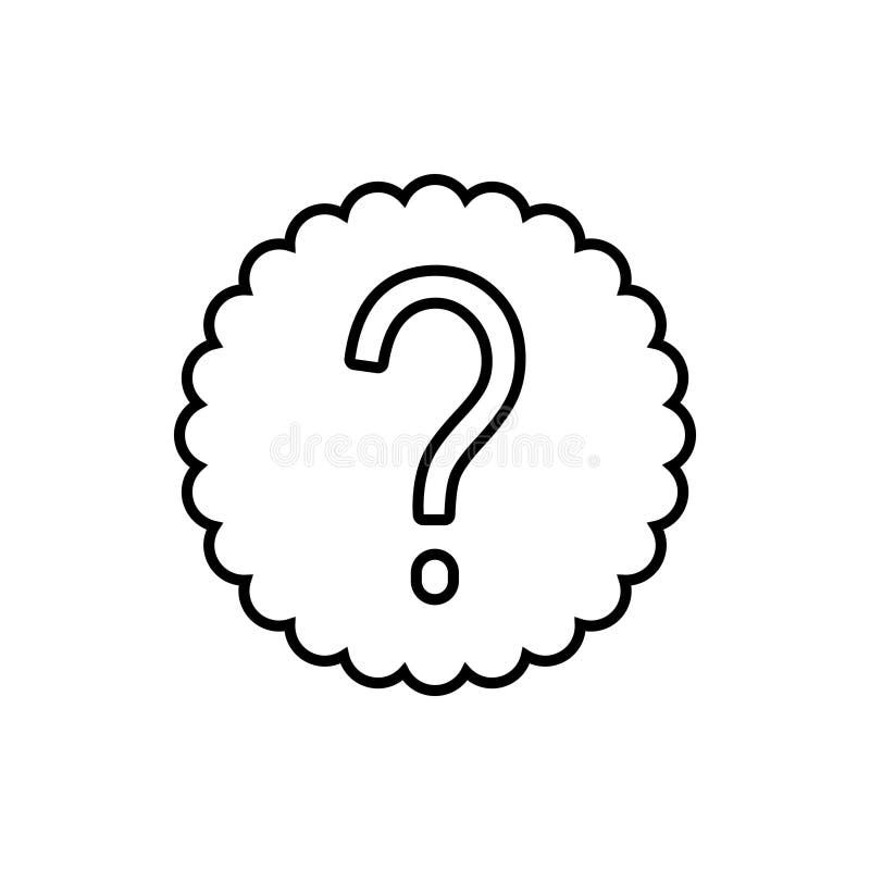 Question mark icon vector stock vector. Illustration of help - 286748596