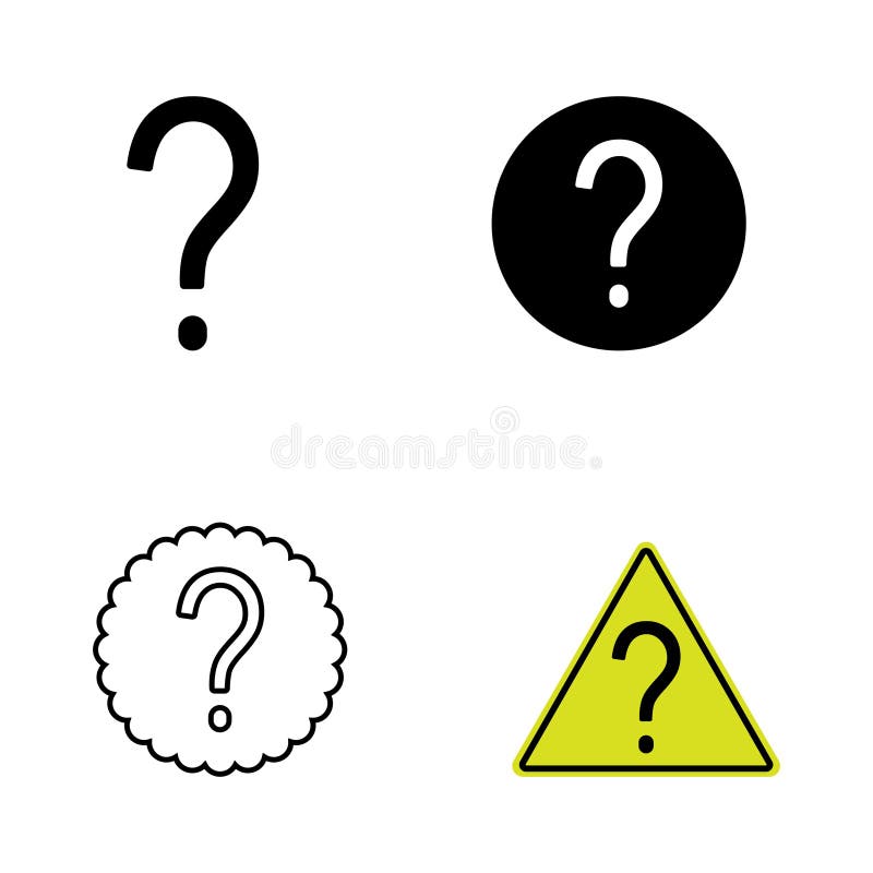 Question mark icon vector stock vector. Illustration of advice - 286748621