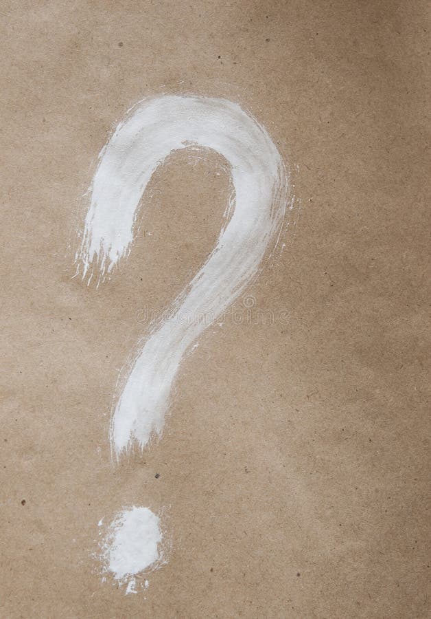 Question Mark Icon from Watercolor Stock Image - Image of space, symbol ...