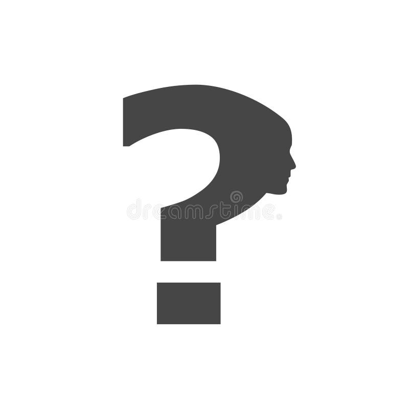 Question Mark Sign Icon with Shadow Stock Vector - Illustration of ...