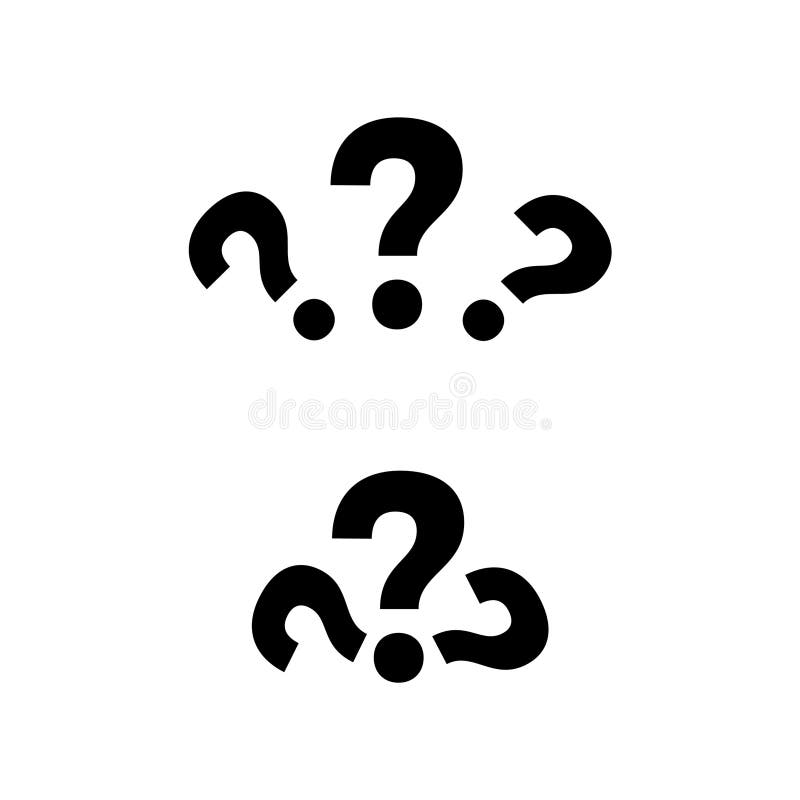 Question mark icons stock vector. Illustration of mark - 307172748