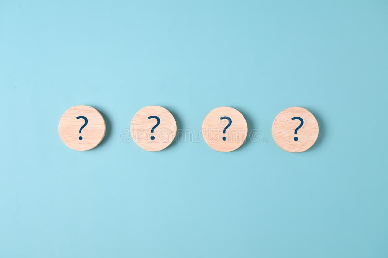 Question Mark Icons on Wooden Blocks for New Inspiration of New ...