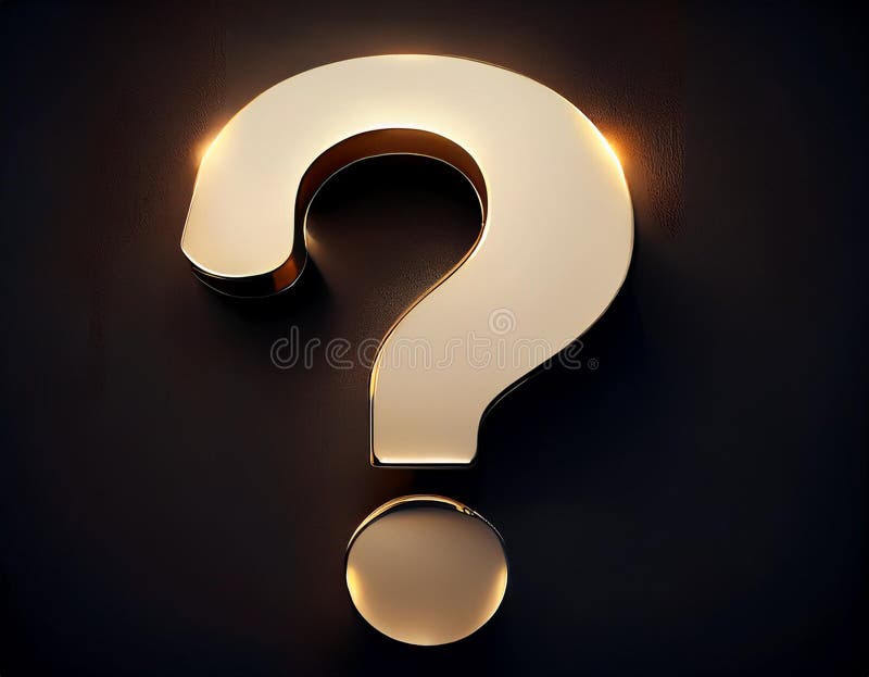 Question Mark Illustration in Minimalist Style Stock Photo - Image of ...