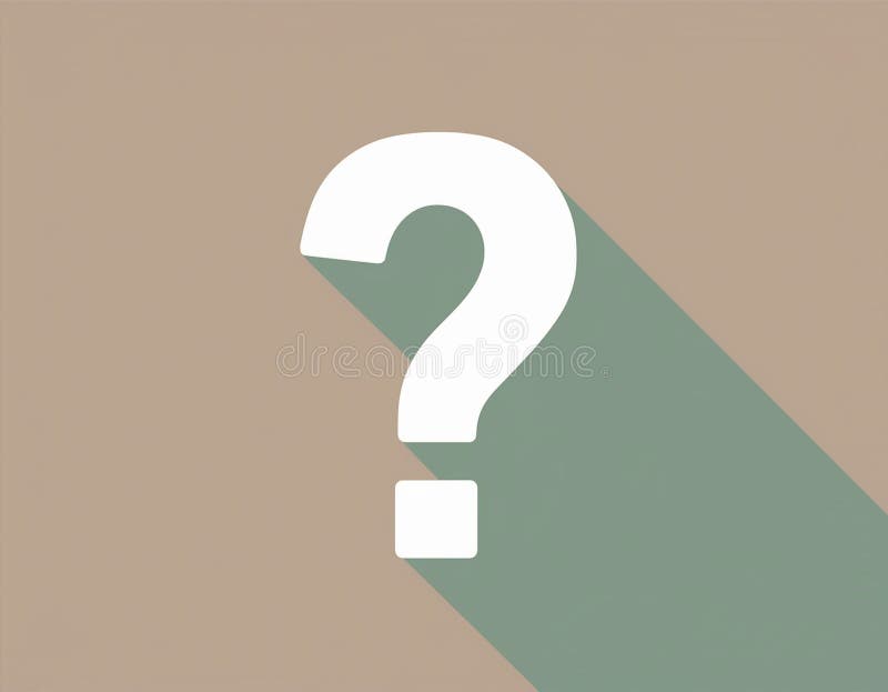 Question Mark Illustration in Minimalist Style Stock Illustration ...