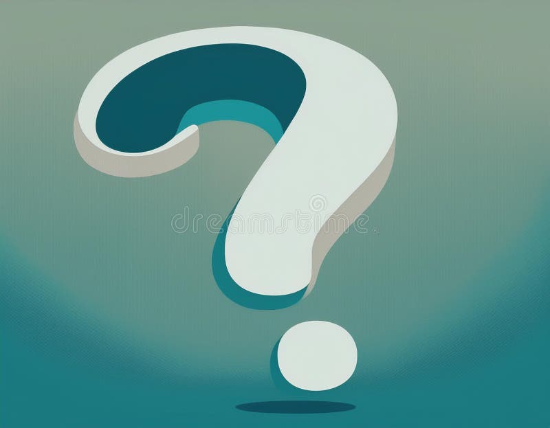 Question Mark Illustration in Minimalist Style Stock Illustration ...