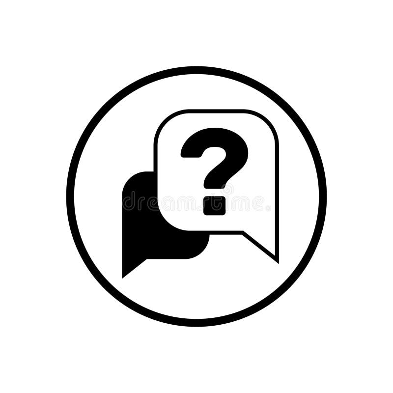 Speech Bubble Question Mark Inside Stock Illustrations – 80 Speech ...