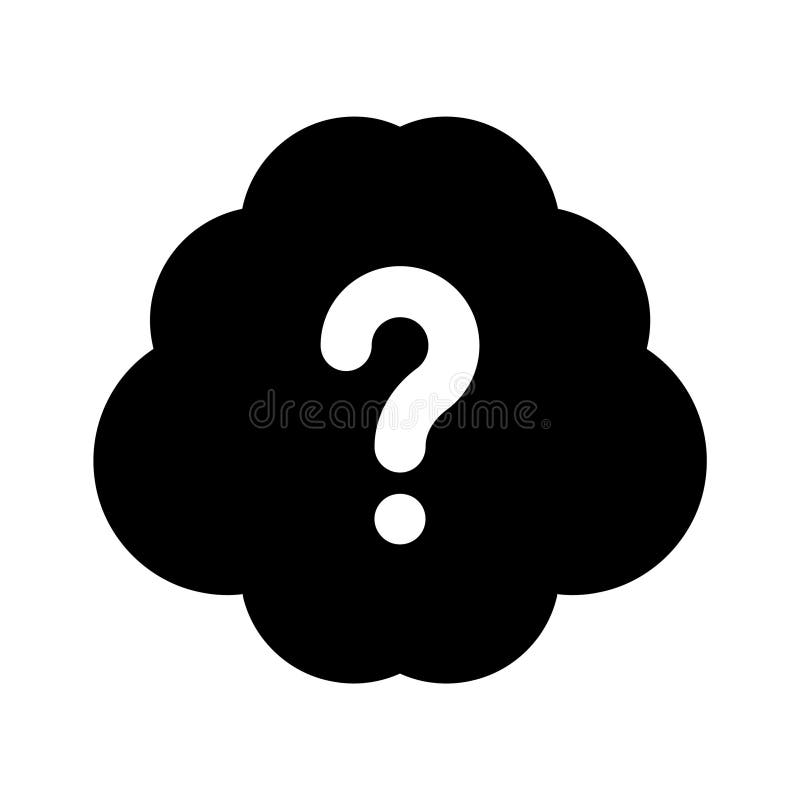 Question Mark Inside Mind, Well Designed Icon of Confused Mind Stock ...