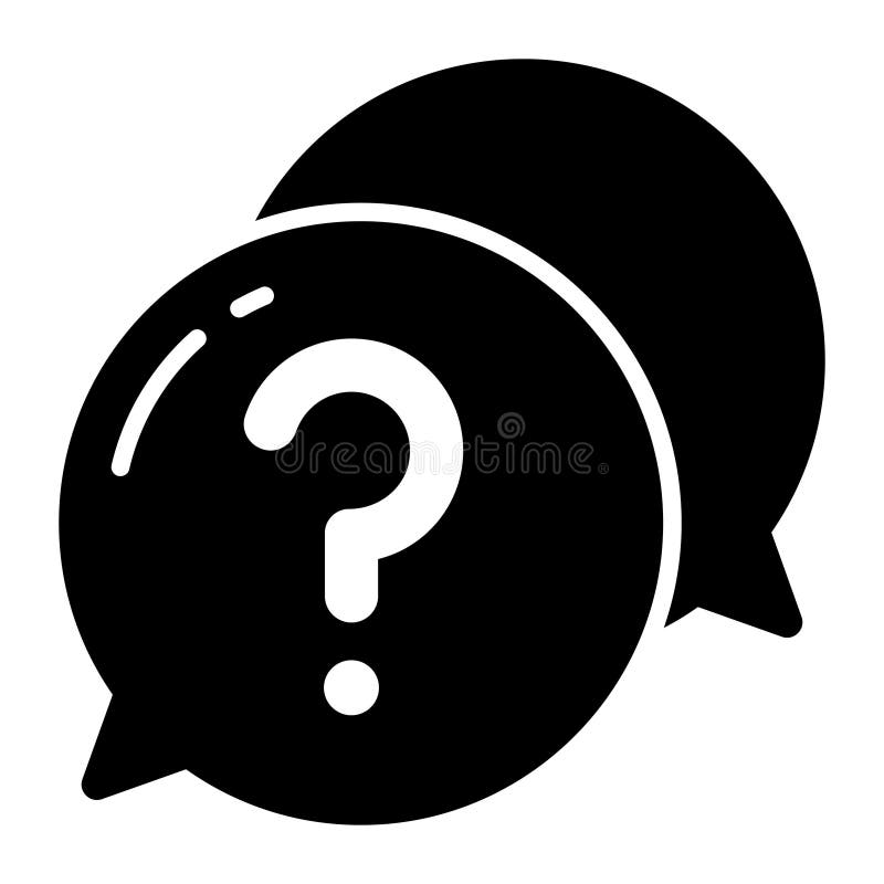 Question Mark Inside Speech Bubble Vector Icon Stock Vector ...