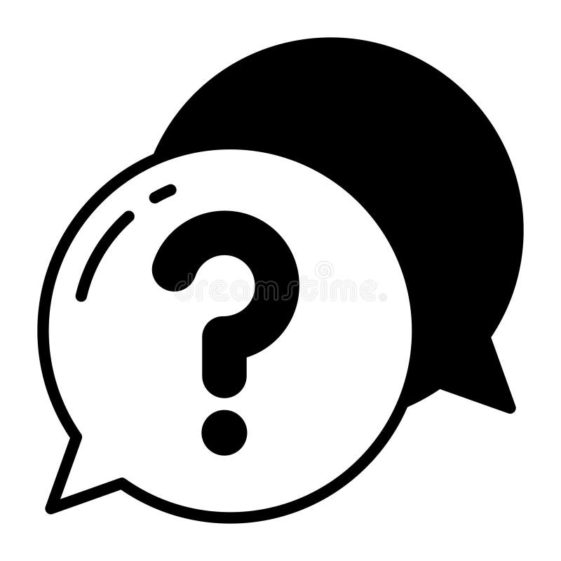 Question Mark Inside Speech Bubble Vector Icon Stock Vector ...