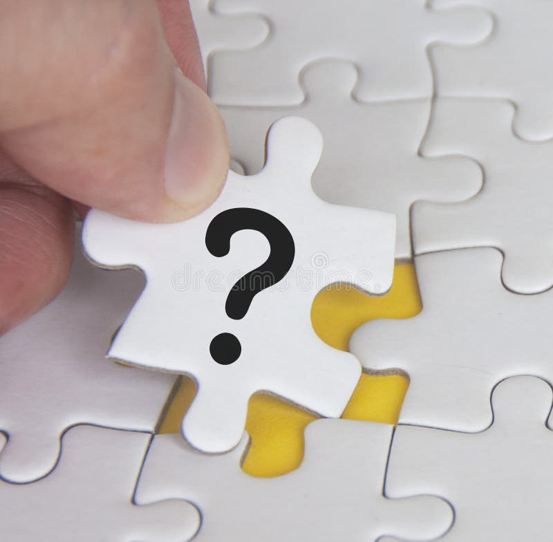 Question Mark on Yellow Notepad with Laptop Background. Question and ...