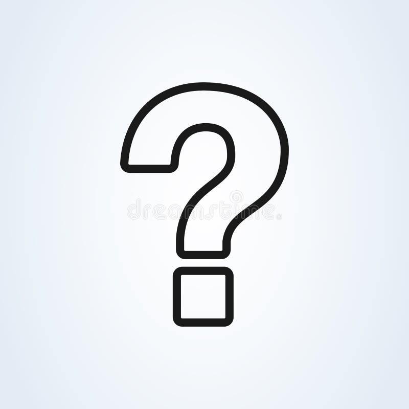 Question mark line stock illustration. Illustration of line - 21879671