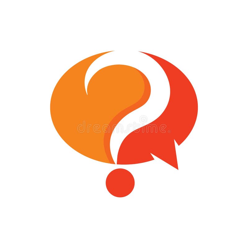 Question Mark Logo Icon Vector Illustration Stock Vector - Illustration ...