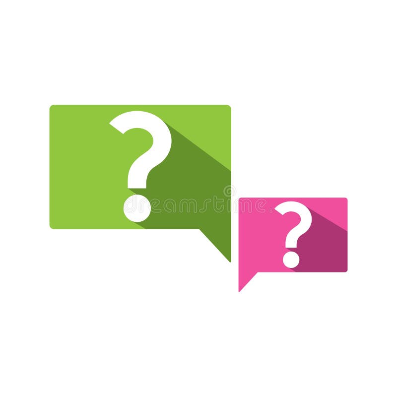 Question Mark Logo Icon Vector Illustration Stock Vector - Illustration ...