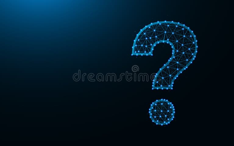 Question Mark Low Poly Design Stock Illustration - Illustration of ...